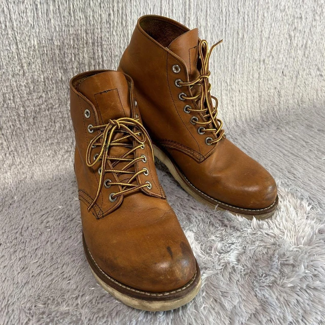 RED WING 9107 Irish Setter Round Toe Lace-up Work Boots Brown Leather US8.5D £182.31 - PicClick UK