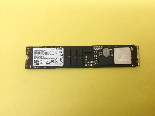 MZ1L23T8HBLA SAMSUNG PM9A3 3.84TB NVMe PCIe Gen4 M.2 22110 SSD MZ ...