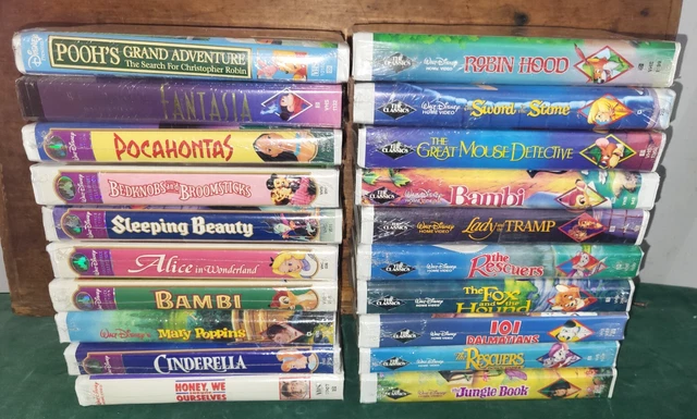 20 SEALED VINTAGE Walt Disney VHS Tapes 10 are Black Diamond 0.00 ...