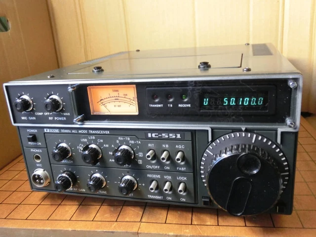 ICOM IC-551 6M All mode Transceiver with King microphone junk $170.00 ...