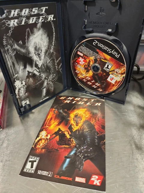 GHOST RIDER SONY PlayStation 2 PS2 Complete Manual CIB 2K Marvel Games ...