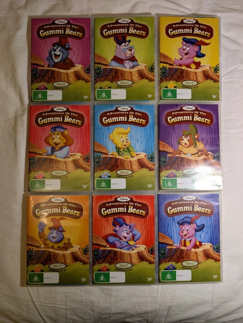 DISNEY ADVENTURES OF THE GUMMI BEARS Volumes 1 - 9 9xDVDs Region 4 Free ...