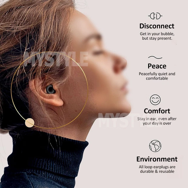 NOISE REDUCTION FLEXIBLE Ultra Soft Reusable Silicone Ear Plug Study ...