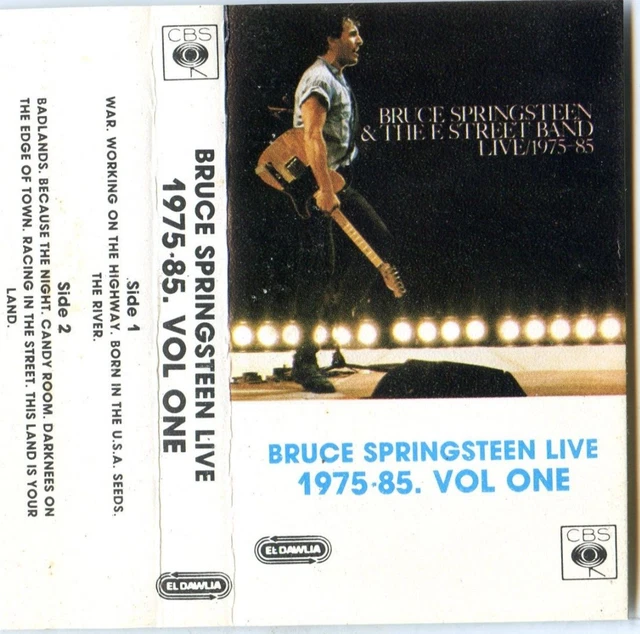 BRUCE SPRINGSTEEN&LIVE& VOL 1 Egypt Mc Alb K7 Cassette Tape 1985 Egypte ...