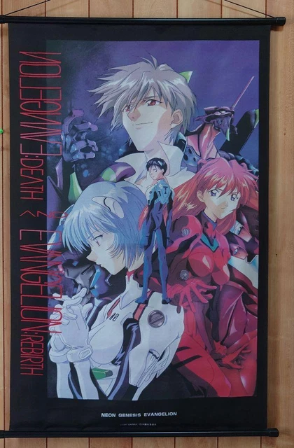 EVANGELION ARAZZO DA parete pergamena (95x65 cm) Shinji Rei Ayanami ...