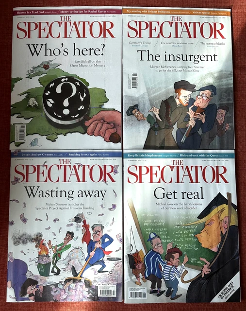 THE SPECTATOR MAGAZINE 4x February 2025 editions £12.15 - PicClick UK