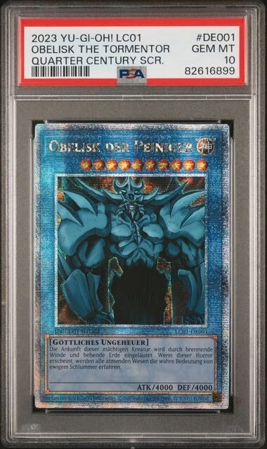 2023 YU-GI-OH!GERMAN LC01-DE001 Obelisk The Tormentor Quarter Century ...