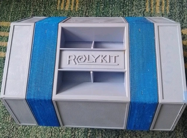 ROLY KIT 42& Long Fold Up Storage Box With Carry Handle Light Blue ...