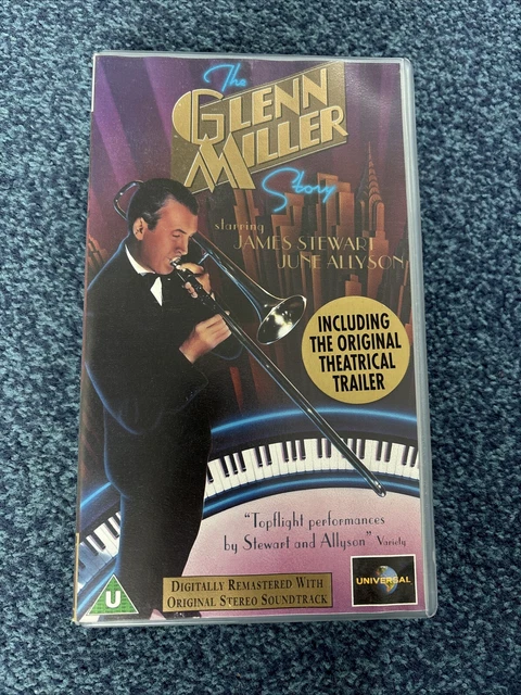 THE GLEN MILLER Story VHS Video Tape Digitally Remastered Stewart ...