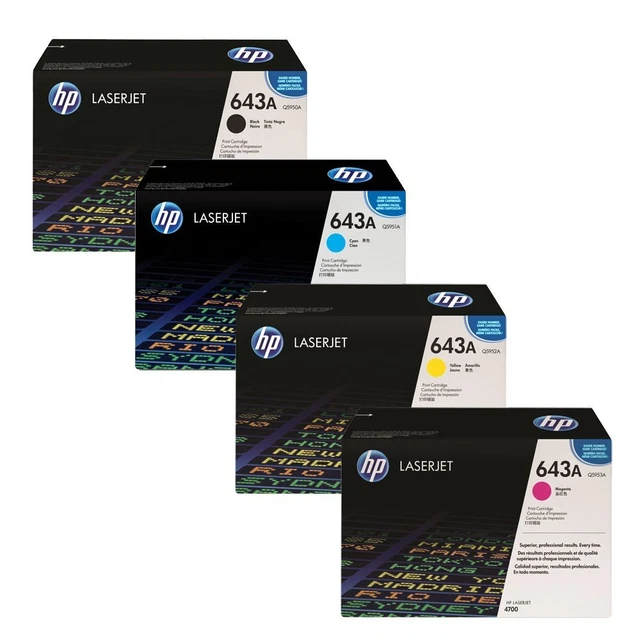 HP 643A (Q5950A) Original LaserJet Toner Cartridges $400.00 - PicClick CA