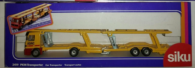 SIKU 3419 MERCEDES Actros Autotransporter von ADAC - 1:55 unbespieltes ...