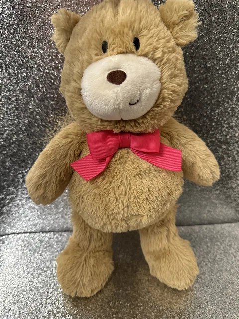 TESCO WITH LOVE TEDDY BEAR Comforter Soft Toy Plush Pink Bow 13" £3.00 ...