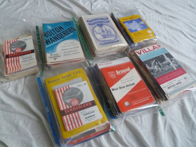 MY PRIVATE COLLECTION of 1960 football programmes 584 in total 3 of 3 £ ...