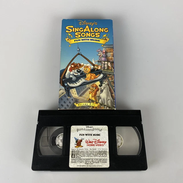 VTG DISNEYS SING Along Songs VHS Fun With Music Volume Five Walt Disney Video £6.30 - PicClick UK