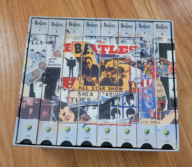 BEATLES ANTHOLOGY SET 8 VHS Video w box extended version OOP in all formats 1996 £11.89 ...