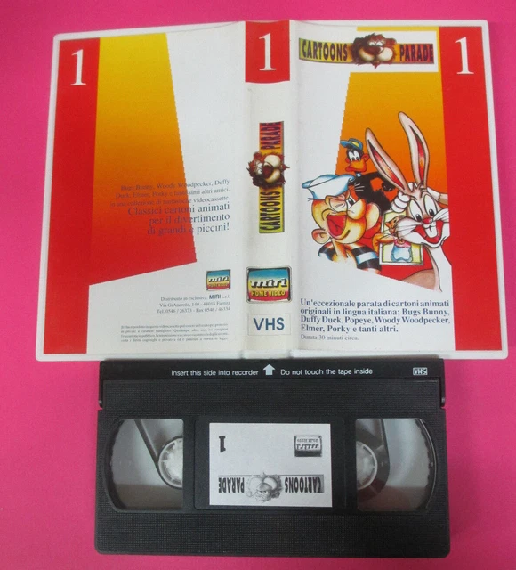VHS FILM CARTOONS PARADE 1 Bugs bunny Duffy duck Popeye Woody (F157) no ...