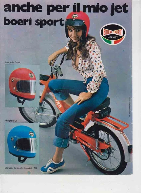 ADVERTISING PUBBLICITÀ-CASCO MOTO BOERI SPORT '74- HELMETS VINTAGE ...