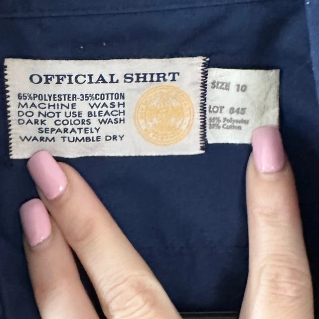 BOY SCOUTS OF America (BSA) Navy Blue Uniform Shirt Philadelphia £8.89 ...