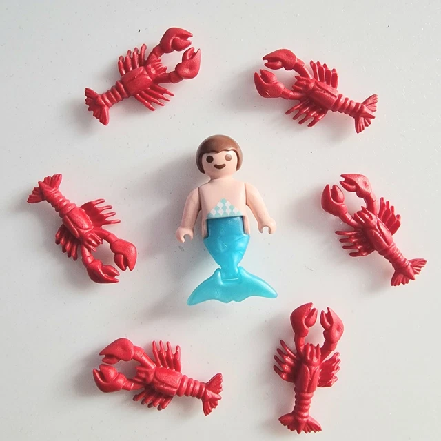 PLAYMOBIL BABY MERMAID fantasy underwater magic figures with lobsters ...