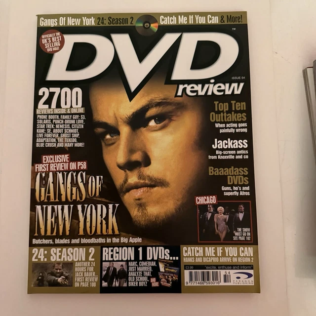 DVD REVIEW MAGAZINE Issue 54 - Gangs Of New York - Leonardo DiCaprio ...