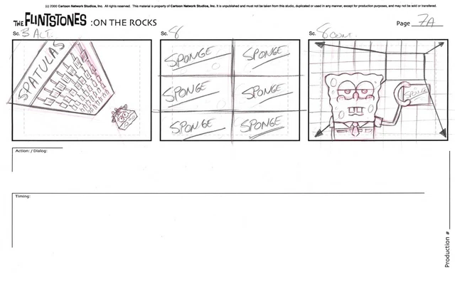 SPONGEBOB PRODUCTION ANIMATION Target Commercial Storyboard Draw ...