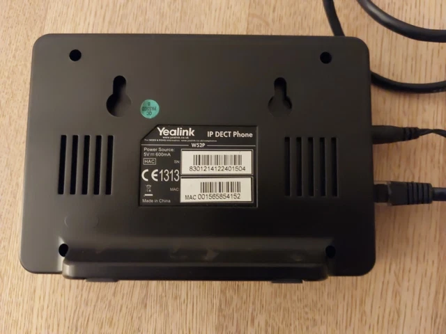 YEALINK W52P BASE Station IP DECT Base With Power Lead. No Handsets £9. ...