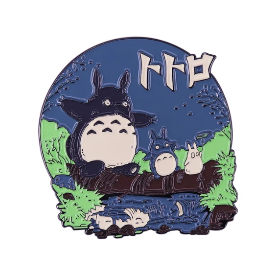 MY NEIGHBOR TOTORO Brooch Pin Studio Ghibli and Hayao Miyazaki Anime ...