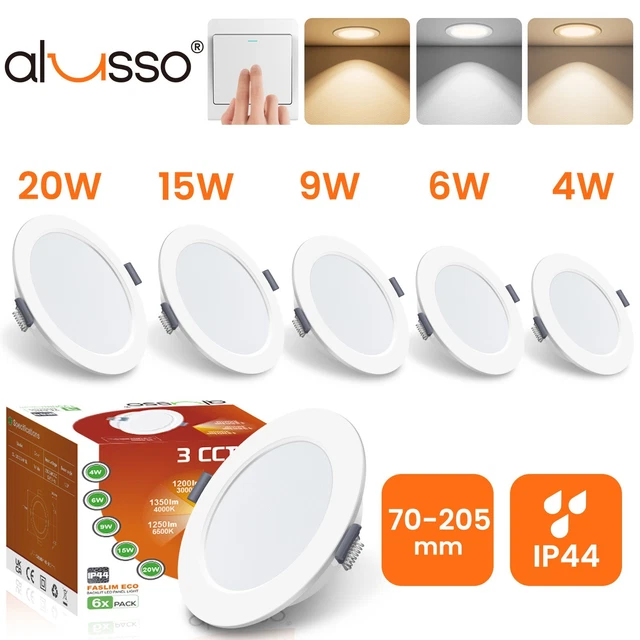 ULTRA SLIM RECESSED LED Flat Panel Ceiling Spot Lights Downlights ...