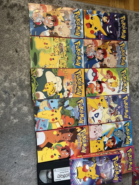 LOT OF 12 Pokemon Original Cartoon Series VHS Tape Collection $65.00 ...