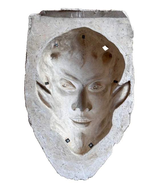 ANTIQUE MASK WILDLIFE Die Casting Plaster Cast Art Deco Model Molded ...