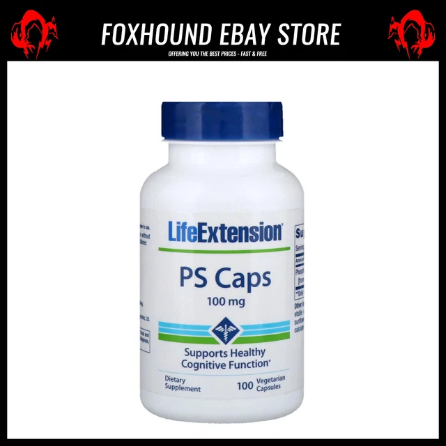 LIFE EXTENSION PS Caps 100Mg - 100 Vcaps £43.61 - PicClick UK