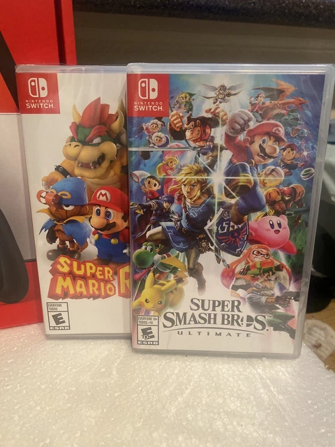 NINTENDO SWITCH OLED Bundle Super Smash Bros Ultimate And Super Mario ...