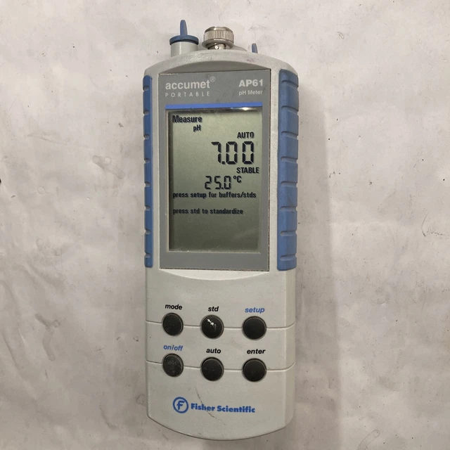 FISHER SCIENTIFIC AP61 Accumet Portable Laboratory PH Meter $195.00 ...