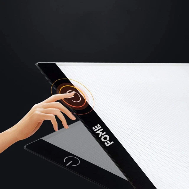 A4 LIGHT BOX, Ultra-Thin A4 Tracing Light Box USB Power Adjustable ...