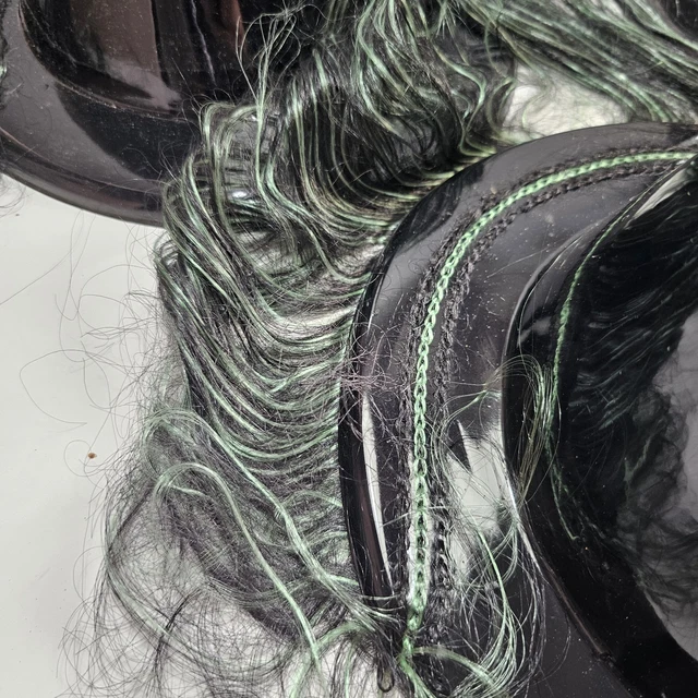 3 ESCO WITCHES Witch Pointed Hat Green/Black Hair Kids Halloween ...