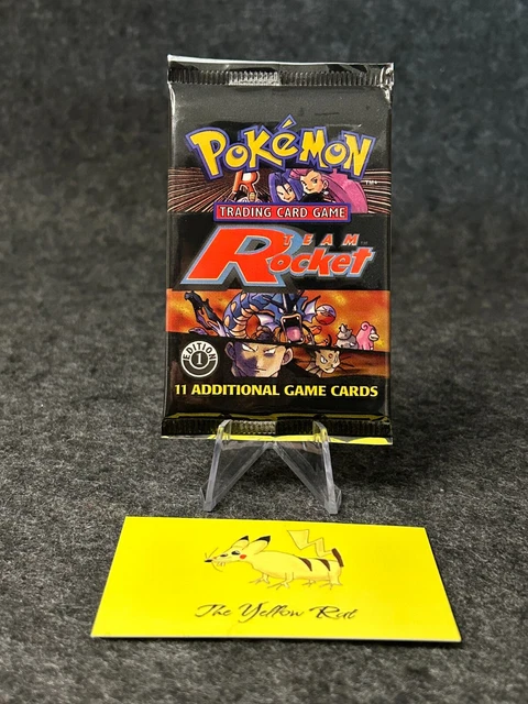 POKEMON 1ST EDITION Team Rocket Booster Pack - 21.10g Factory Sealed ...