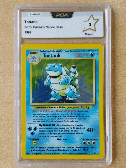 CARTE POKÉMON TORTANK 2/102 HOLO - Wizards Set De Base FR - PCA 9 ...
