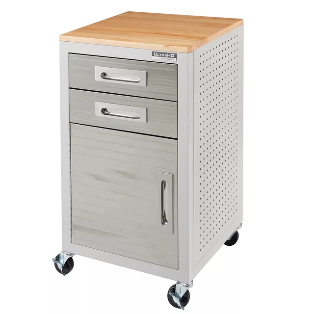 SEVILLE CLASSICS ULTRAHD 2-Drawer Rolling Storage Cabinet FAST SHIPPING ...