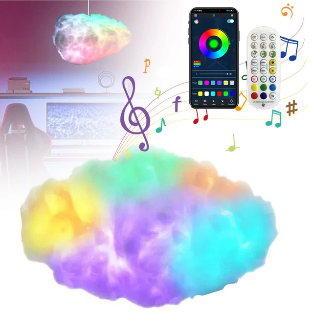 HOT THUNDERCLOUD LED Cloud Lightning Cloud,5V DIY Lights Atmosphere ...