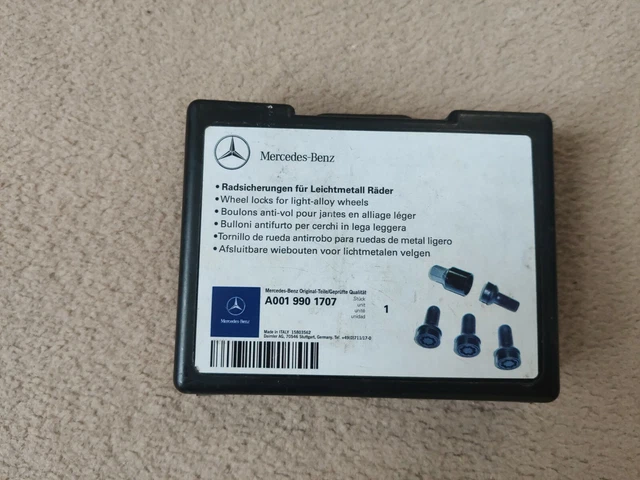 GENUINE MERCEDES-BENZ LOCKING Wheel Nut Bolt Set A0019901707 - New EUR ...