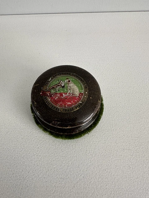 VINTAGE HMV GRAMOPHONE 78RPM Record Cleaner Duster His Master's Voice ...