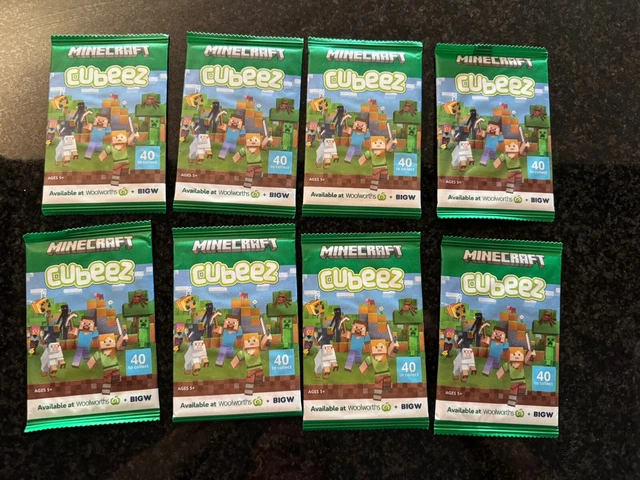 NEW MINECRAFT CUBEEZ 2025 Woolworths x8 Unopened Packs $8.00 - PicClick AU