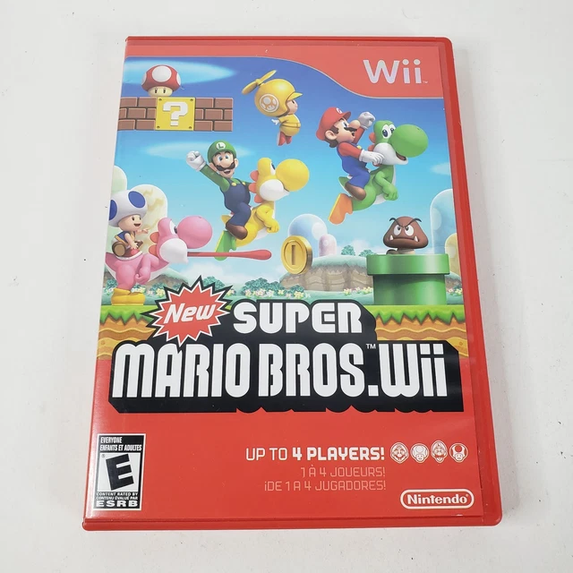 NEW SUPER MARIO Bros. Wii Nintendo Wii 2009 CIB With Manual Resurfaced ...