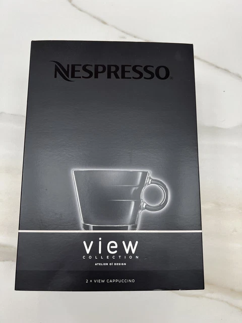 NESPRESSO VIEW COLLECTION Espressotassen und Untertassen x 2 Neu in OVP ...