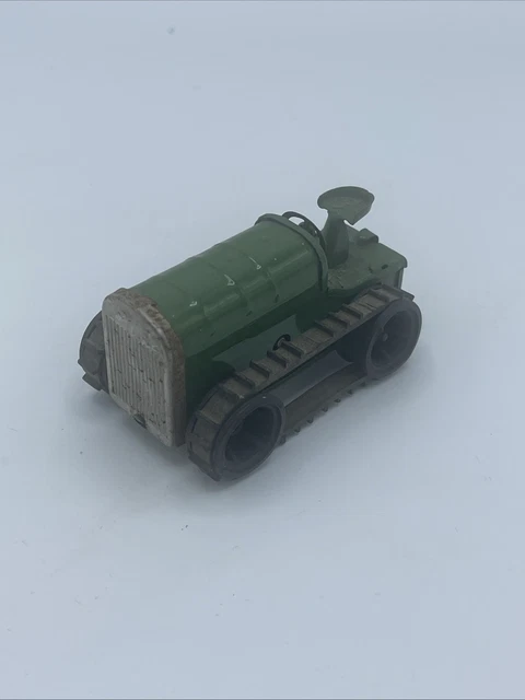 TRIANG MINIC CLOCKWORK Caterpillar Tractor Green No Key £24.99 ...