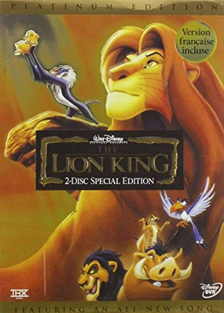THE LION KING (2-Disc Special Platinum Edition) (Bilingual) (DVD) $87. ...