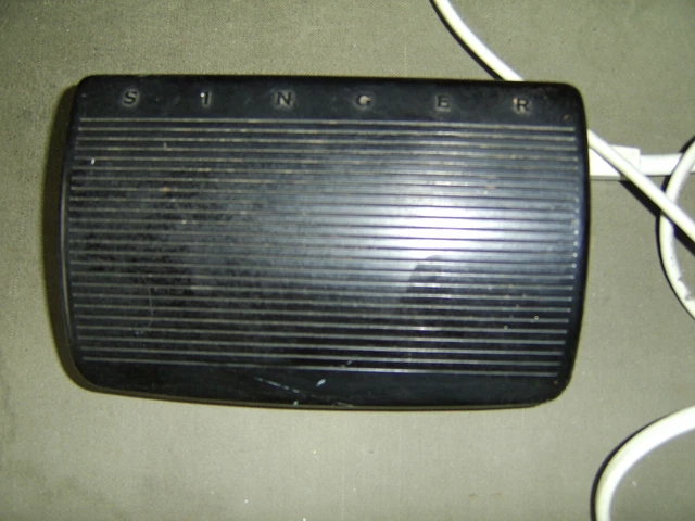 VINTAGE SINGER SEWING Machine Foot Controller Pedal - 3 Pin D type plug ...