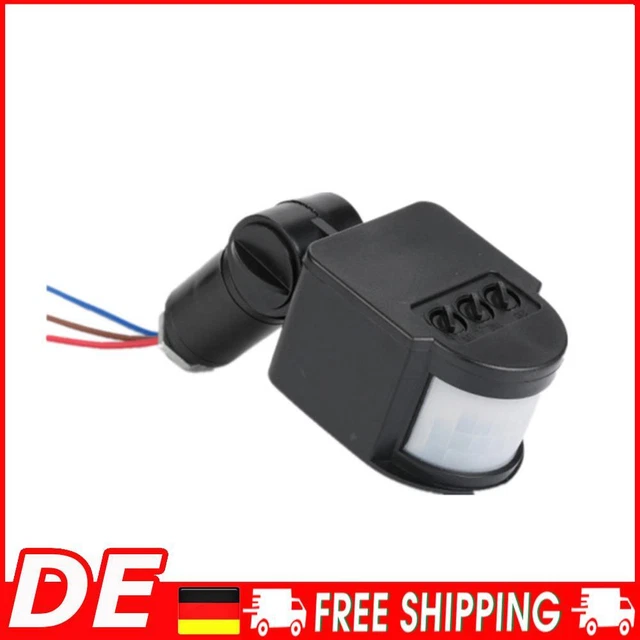 PIR-INFRAROT-BEWEGUNGSSENSOR-ERKENNUNG, AUTOMATISCHER LICHTSCHALTER mit ...