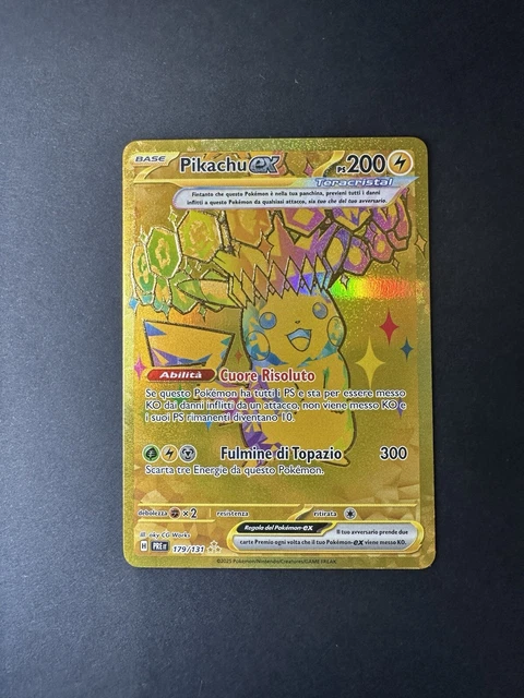 EVOLUZIONI PRISMATICHE - Pikachu ex - Gold - 179/131 EUR 305,00 ...