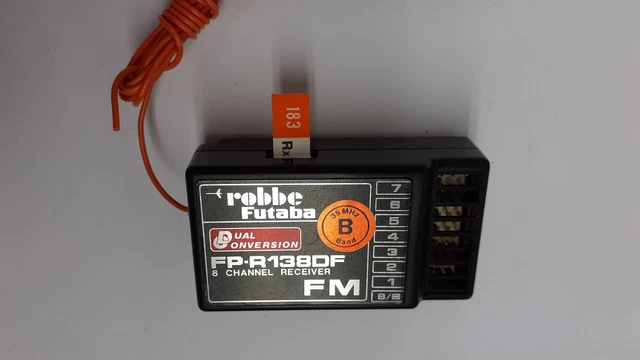DS-EMPFÄNGER ROBBE / Futaba FP-R138 DF, 35 MHz B-Band mit Quarz Kanal ...